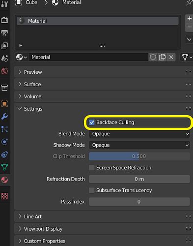 Modeling Backface Culling Not Working In Viewport In Blender 44