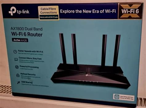 Tp Link Next Gen Ax1800 Dual Band Wi Fi 6 Router Archer Ax20 Onemesh £50 00 Picclick Uk