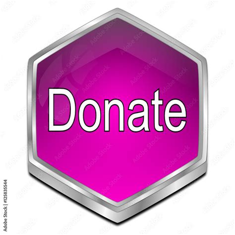 Donate Button D Illustration Stock Vector Adobe Stock