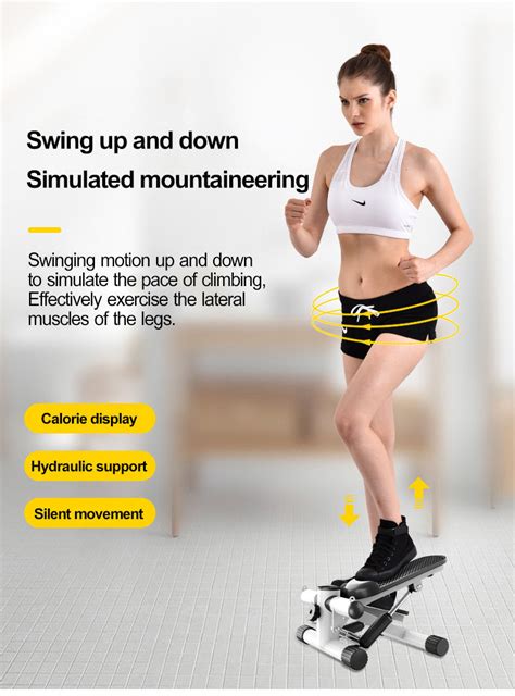 【codandstock】yeesall Pedal Exercise Mini Stepper Step Machine Foot