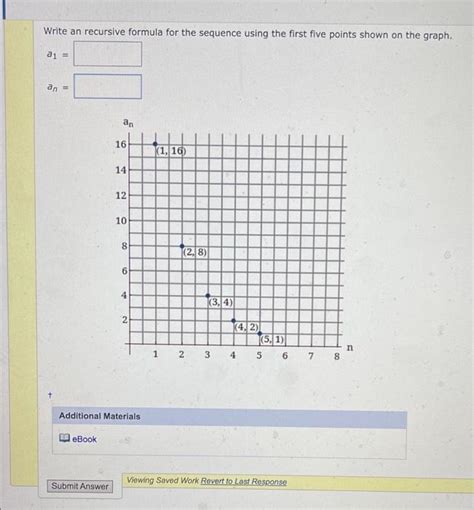 Solved Write An Recursive Formula For The Sequence Using The Chegg