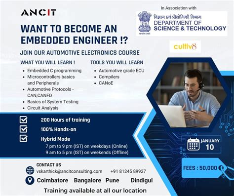 Ancit On Linkedin Embeddedsystems Engineering Careergrowth Handsontraining…