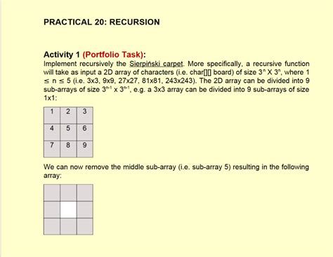 Solved Activity 1 Portfolio Task Implement Recursively