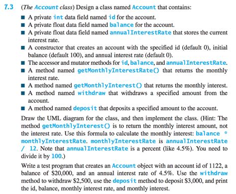 solved python programming the account class design a