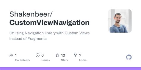 GitHub Shakenbeer CustomViewNavigation Utilizing Navigation Library With Custom Views Instead