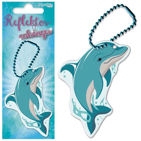 Reflektor-Anhänger "Delfin", für bessere Sicht im Straßenverkehr, von ...