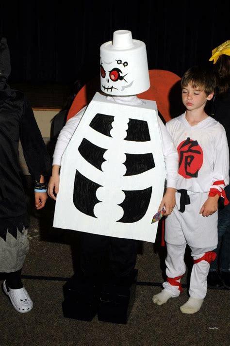 Lego Skeleton Minifig Costume Costumes Minifig Trunk Or Treat