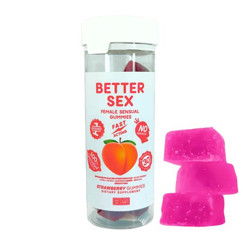 Better Sex Female Sensual Gummies — Maca Dhea Yohimbe 30ct