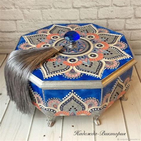 Шкатулка для украшений «Сапфир в интернет магазине на Ярмарке Мастеров Шкатулки Москва