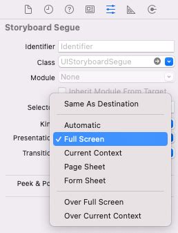 Ios Why When I Create Normal Segue To Show The Next ViewController It