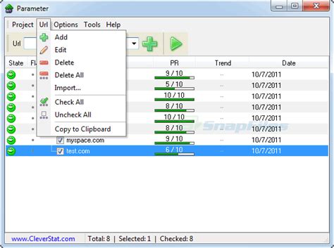parameter screenshot and download at