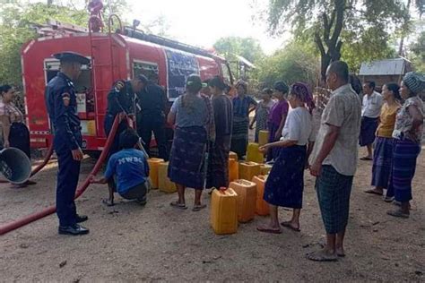 နွေရာသီ သောက်သုံးရေအခက်အခဲရှိသည့် သရက်မြို့နယ်ပွန်းကြီးကျေးရွာသို့ သောက်သုံးရေ ရေဂါလံ ၁၆၀၀ လ