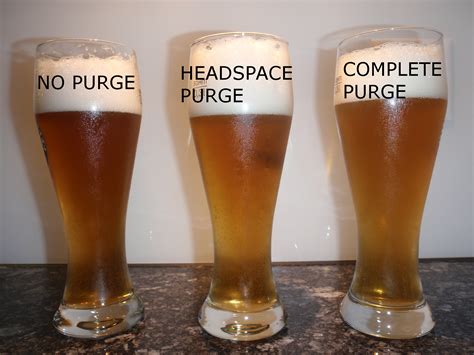 Limiting Oxidation Effect Of Purging Headspace O2 In A Bottle