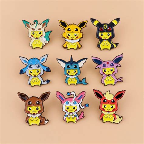Pokemon Pikachu X Eevee Enamel Pin Distinct Enamel Pins