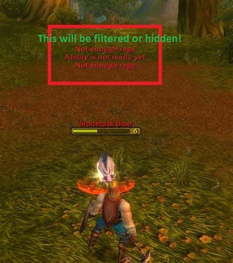 Error Filter World Of Warcraft Addons Curseforge