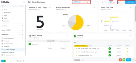 Clickup Dashboard Tutorial And Examples 2023 [create And Manage]