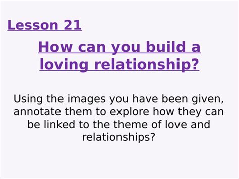 Love And Relationships Ks3 Sow Teaching Resources