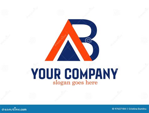 Letter AB Logo Design Vector Stock Vector Illustration Of Background Identity