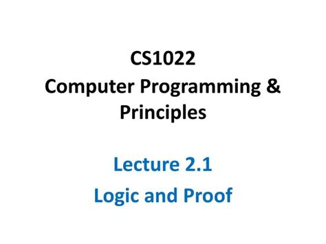 Ppt Cs Computer Programming Principles Powerpoint Presentation