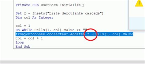 Valeur Dans Combobox