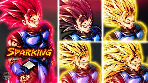 Dragon Ball Legends Sparking Shallot All Forms Gameplay In 1 Video Base Ssj Ssj2 Ssj3