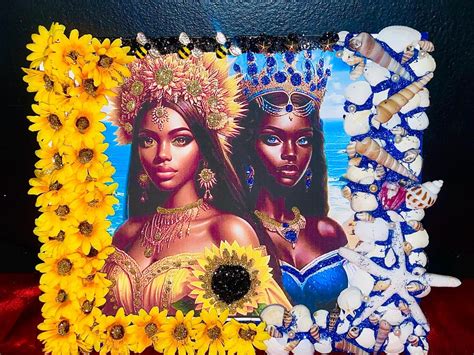 Mother Oshun And Mother Yemaya Wall Art Etsy