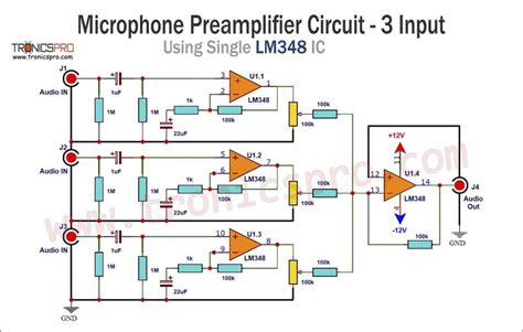 Microphone Amplifier Circuit Diagram At Sarah Alanson Blog