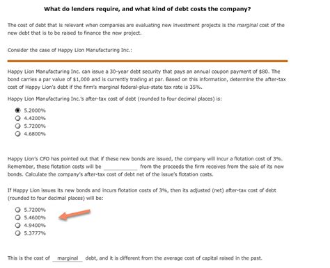 Solved What Do Lenders Require And What Kind Of Debt Costs