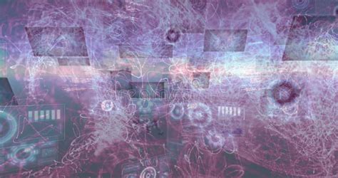 Animation Of Circles Programming Language Bar Graph And Lens Flare