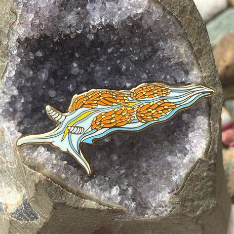 Opalescent Nudibranch Enamel Pin Fossilforager