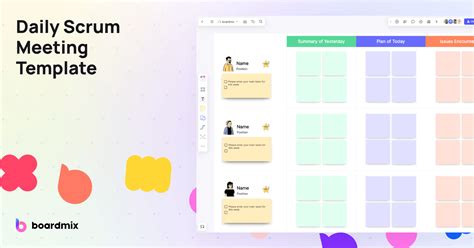 Daily Scrum Meeting Template Boardmix