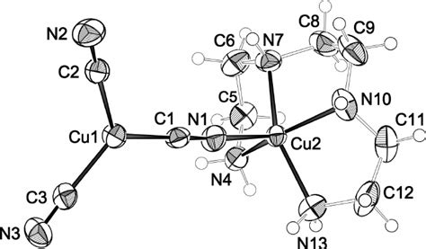 The Molecular Structure Of The Cutriencncucn 2 Molecule With