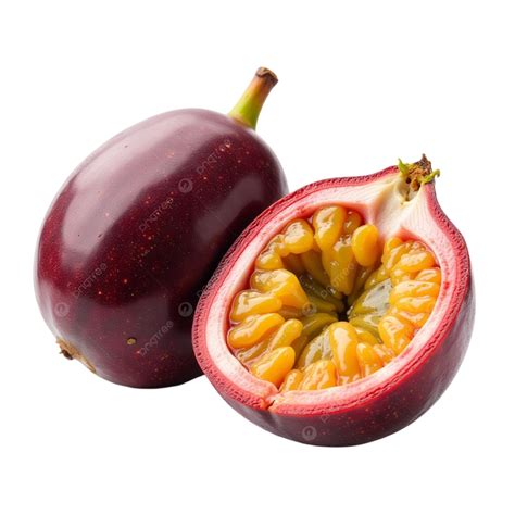 Pasión Fruta Cortada En Medio Clipart Ilustración Png Dibujos Pasión