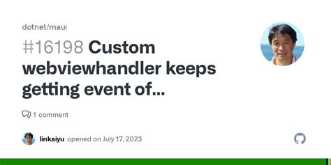 Custom Webviewhandler Keeps Getting Event Of Disconnecthandler In A