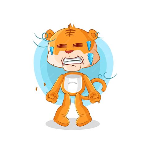 Premium Vector Tiger Cold Illustration Character Vector