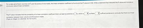 solved conclusion about linear correlation correlation