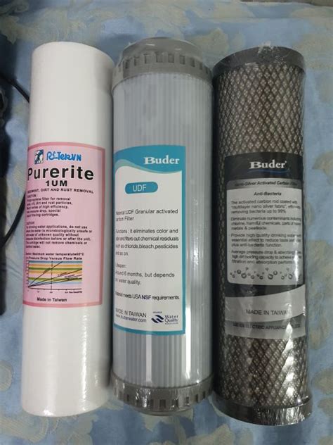 Bộ 3 lõi lọc 1 2 3 Chính Hãng Buder Nhập Khẩu Đài Loan PP UDF CTO Lazada vn