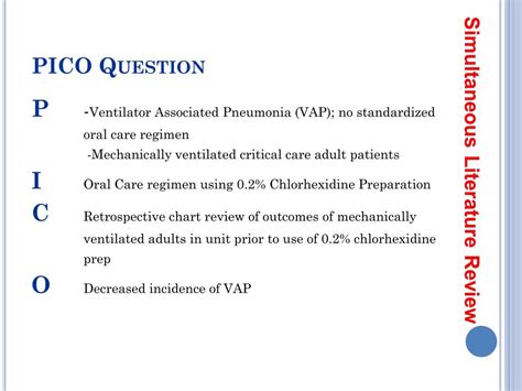 PPT Clinical Inquiry At The Bedside Using PICO PowerPoint