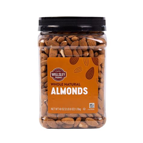 Wellsley Farms Whole Almonds 40 Oz Almonds Packet Healthy Grocery
