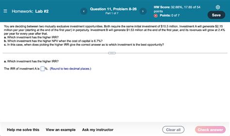 Solved Homework Lab 2 Question 11 Problem 8 26 Part 1 Of Chegg Com