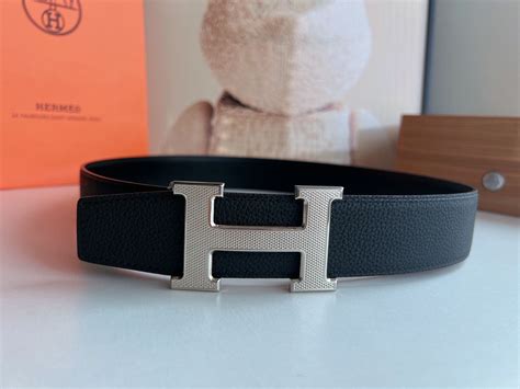 Hermes Double Sided Belt 3 8cm Sliver Black 3 Colour Mens Fashion Watches And Accessories