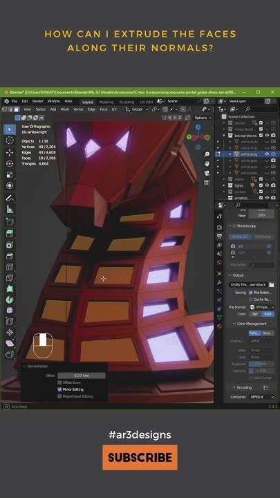 Blender Tip Scale Along Normals Ar3designs Daily Blender 3d Tips