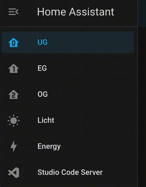 Wolfgang Ziegler Reordering Home Assistant Side Panel Items