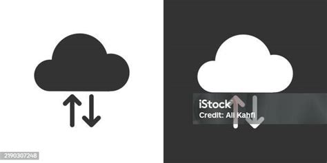 클라우드 데이터 트래픽 글리프 단색 아이콘입니다 흑인과 백인 아이콘 시리즈입니다 흰색과 검은색 배경에 고립된 완벽한 픽셀 It 지원에 대한 스톡 벡터 아트 및 기타 이미지