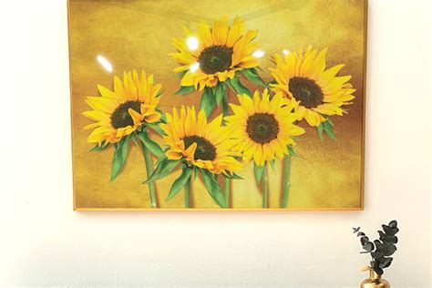 그림·사진 풍수 돈 들어오는 5송이 황금 해바라기 꽃 그림 인테리어 액자 오늘의집 쇼핑