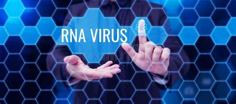 Conceptual Display Rna Virus Word For A Virus Genetic Information Is Stored In The Form Of Rna