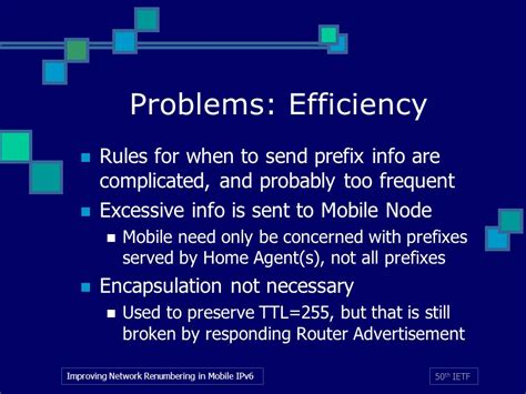 IETF March Improving Network Renumbering In Mobile IPv Changes To Tunneled Router