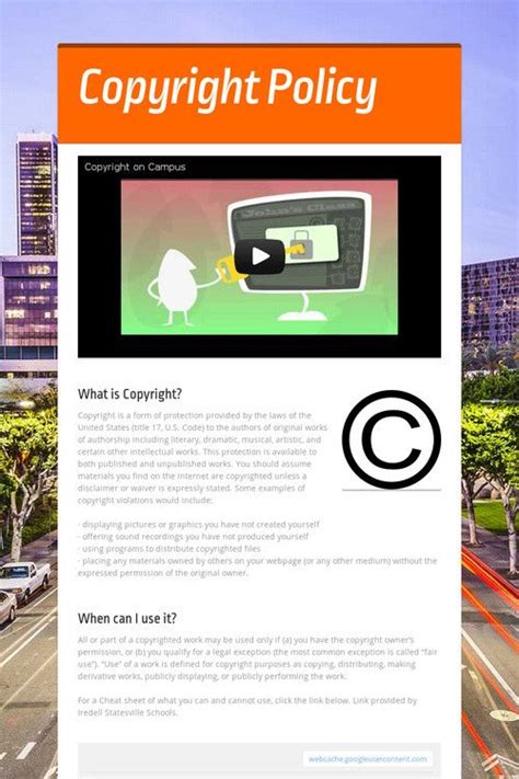 Copyright Policy Policies Education Edtech