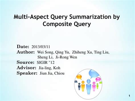 Ppt Multi Aspect Query Summarization By Composite Query Powerpoint