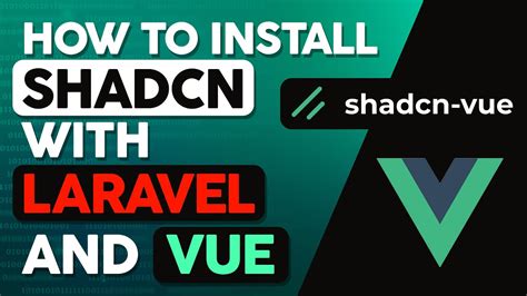 Install Shadcn Ui On Laravel Project Vue Youtube